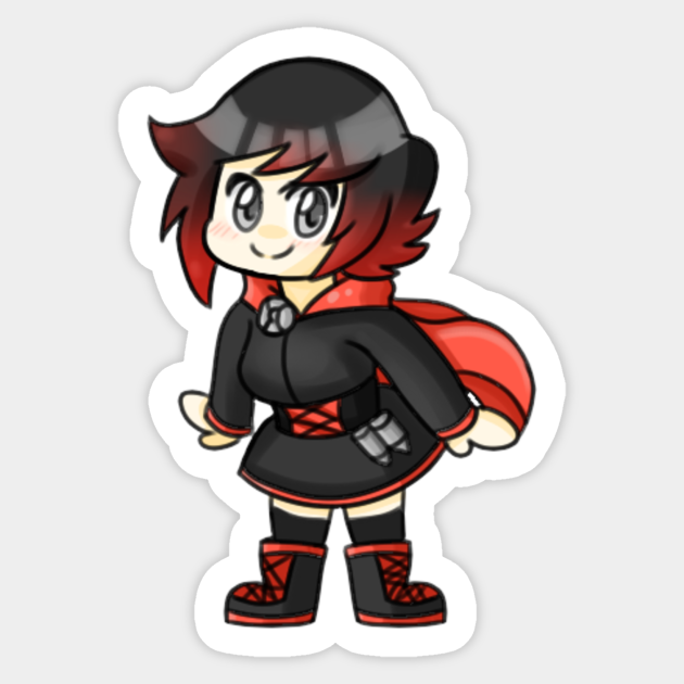 Chibi Ruby Rose - Rwby - Sticker | TeePublic